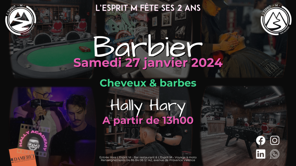 Un barbier pour nos 2 ans - L'Esprit M